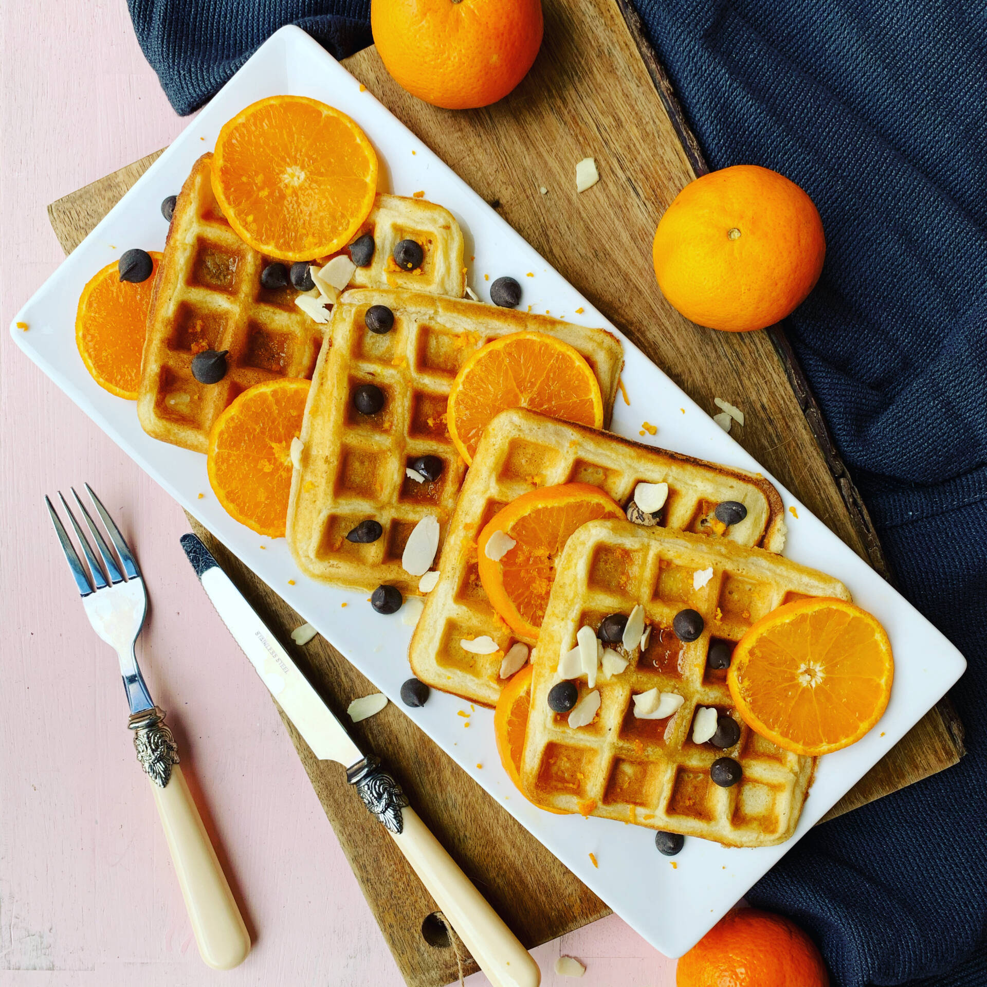 Jaffa Orange and Chocolate Waffles | Jaffa Fruit