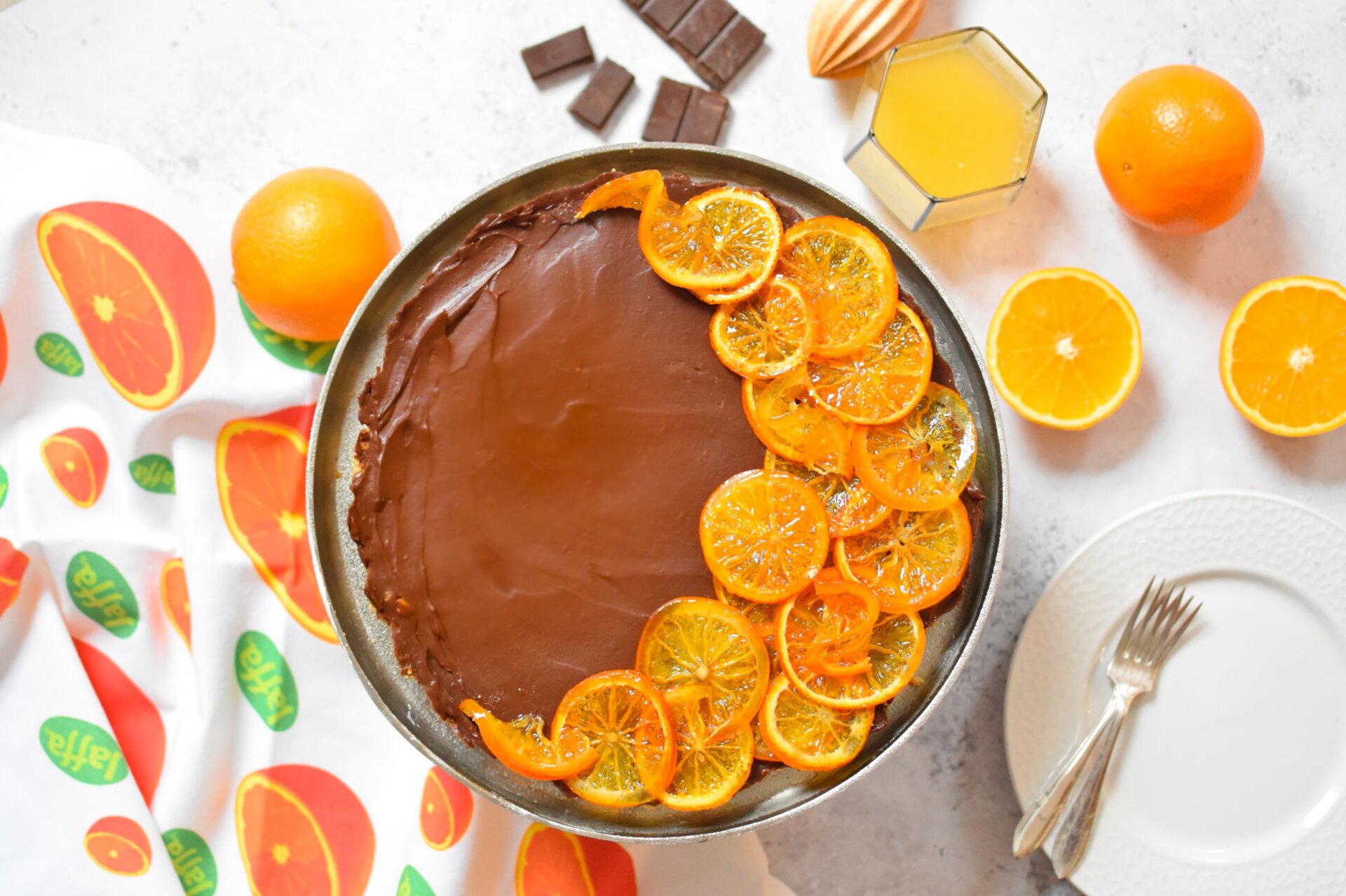 Jaffa Orange, Chocolate and Gin Tart | Jaffa Fruit